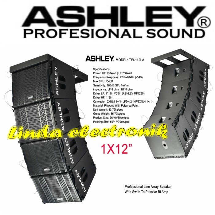 Jual SPEAKER LINE ARRAY ASHLEY TW 112LA SPEAKER PASSIVE 1X12 INCH TW ...