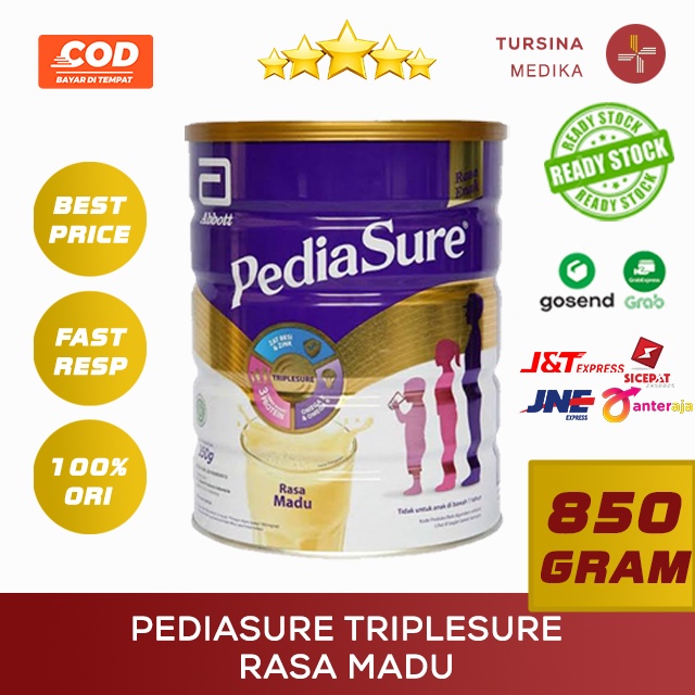 Jual PEDIASURE TRIPLESURE MADU 850 GR NEW / Usia 1 - 10 Tahun / Susu Formula Anak | Shopee Indonesia