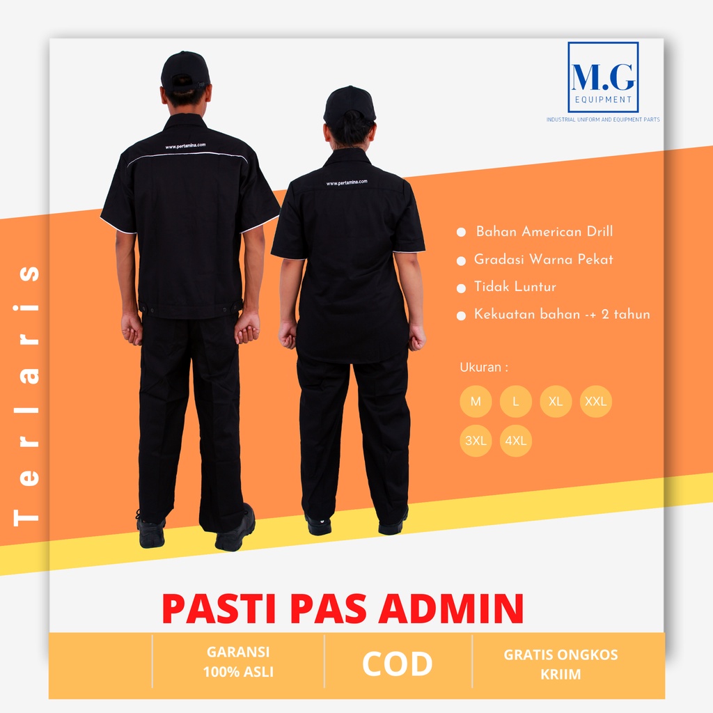 Jual Baju Operator SPBU Pasti Pas ,Pengawas ,Teknisi ,Office Boy Lengan ...