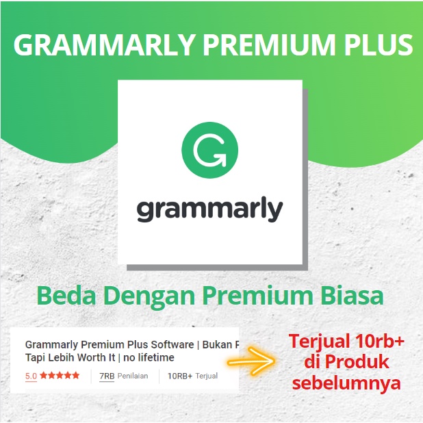 Jual Grammarly Premium Plus Beda dengan Yang biasa Lebih Mahal Tapi Lebih Worth It Not lifetime ...