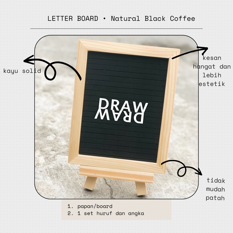 Jual LETTER BOARD/PAPAN KEKINIAN/PAPAN NAMA BAYI [INCLUDE PAPAN+HURUF ...