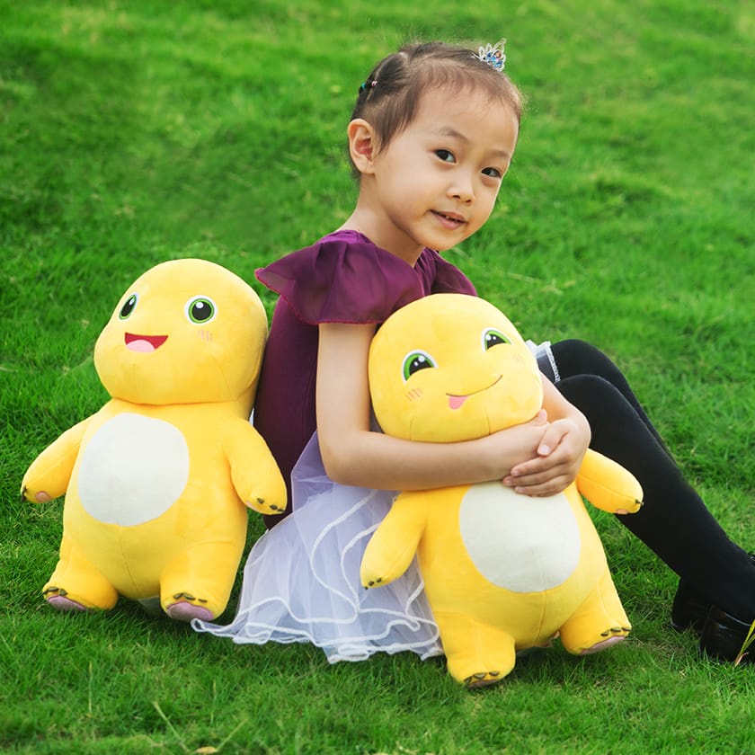 Jual Mainan anak perempuan Boneka Naloong Plush Boneka Dino Kuning ...