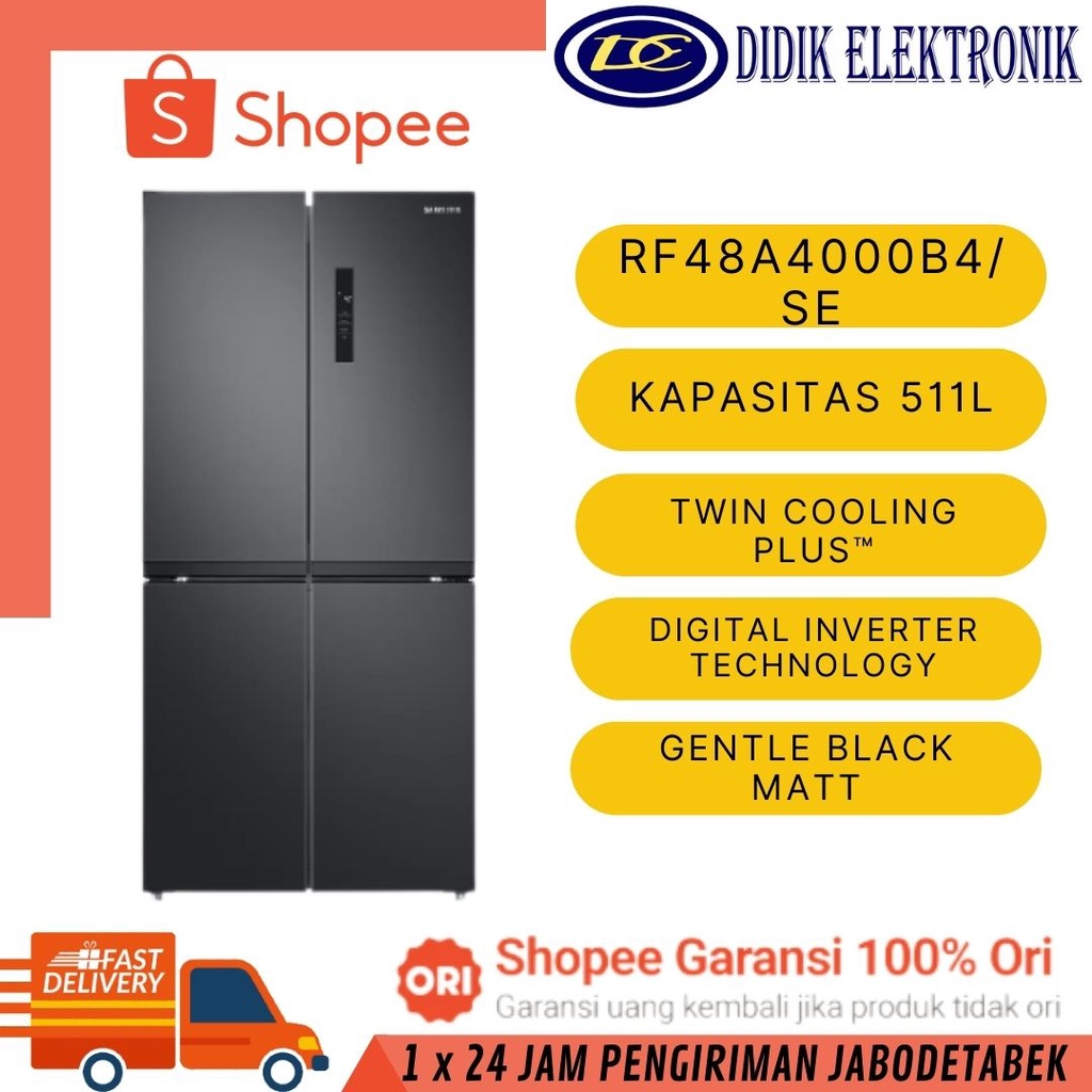 Jual Samsung RF48A4000B4 /SE RF48 Kulkas side by side 4 Pintu Multi ...