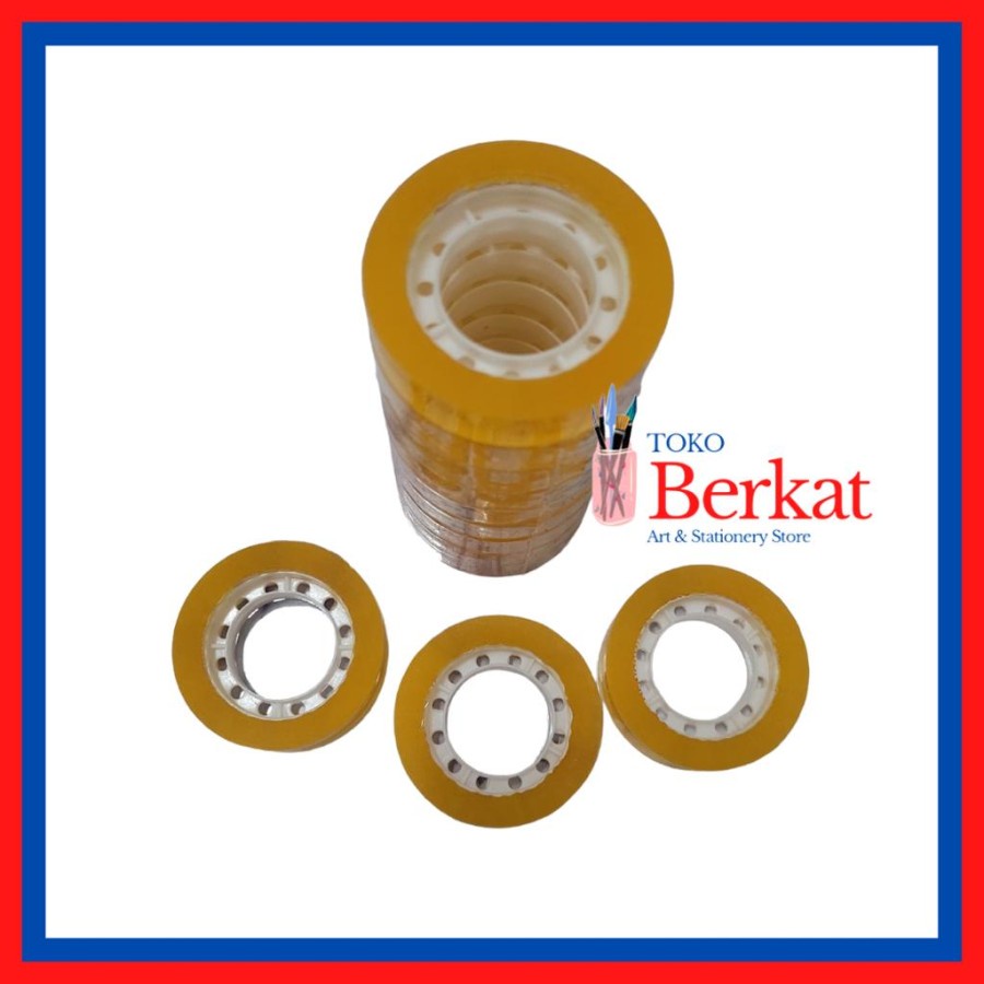 Jual Isolasi Selotip Stationery Tape SEVEN STAR 1/2 Inch (12mm x 25 ...