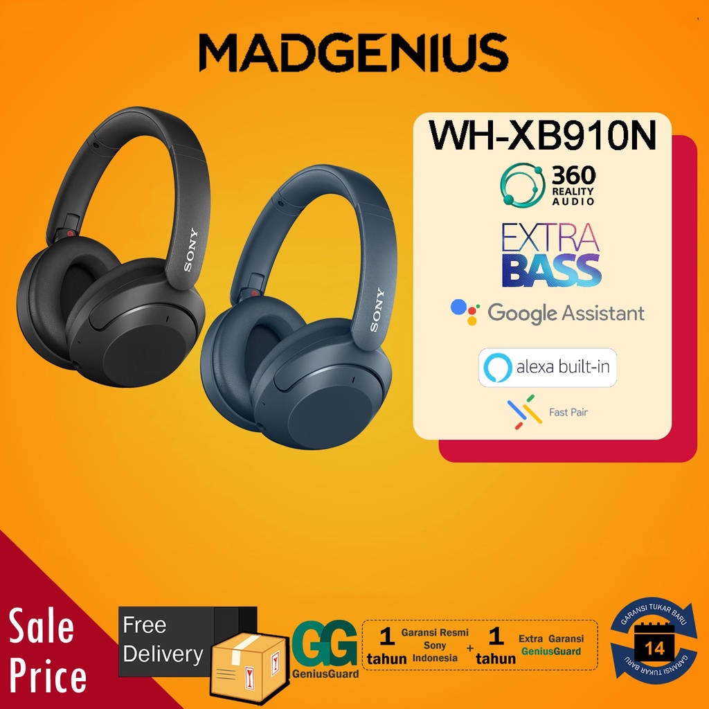 Jual SONY WH-XB910N / WHXB910 / WH XB910N EXTRA BASS Noise-Canceling ...