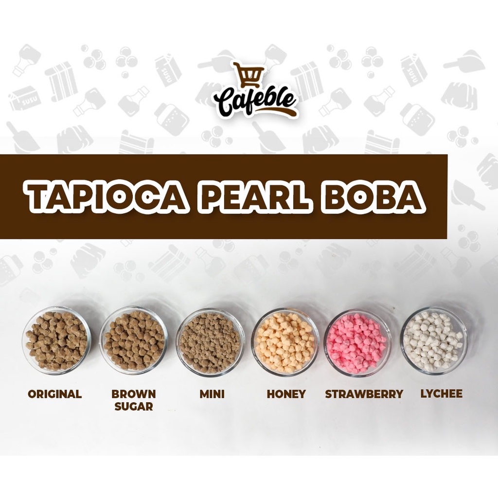 Jual Itpin Tapioca Pearl Bubble Boba Kemasan 250 gram | Shopee Indonesia