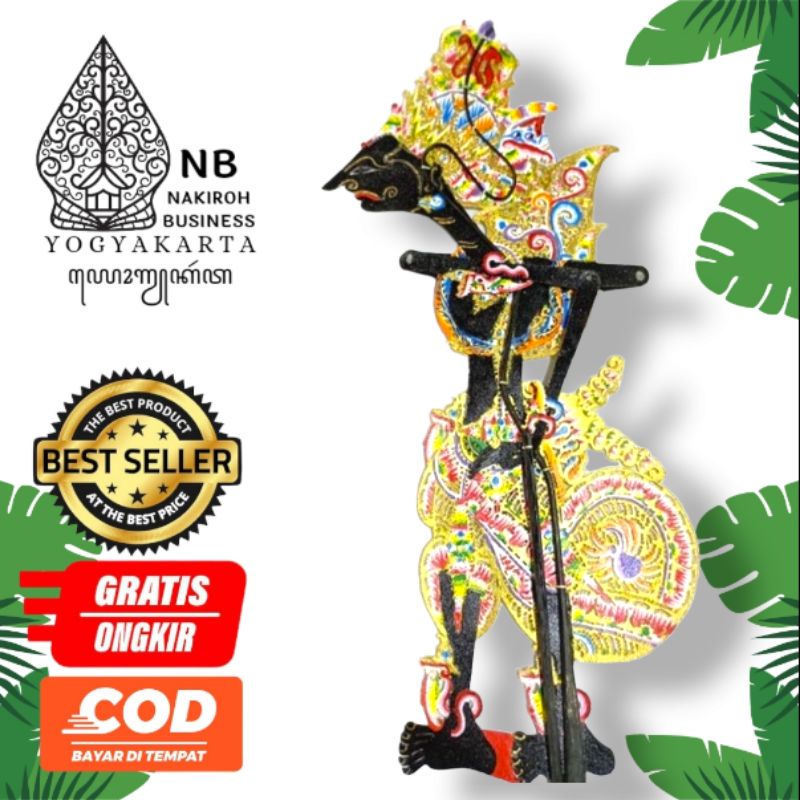 Jual Wayang Kulit Asli KRESNA Hitam Alusan Ukuran -+ 60cm Standar Dalang | Shopee Indonesia