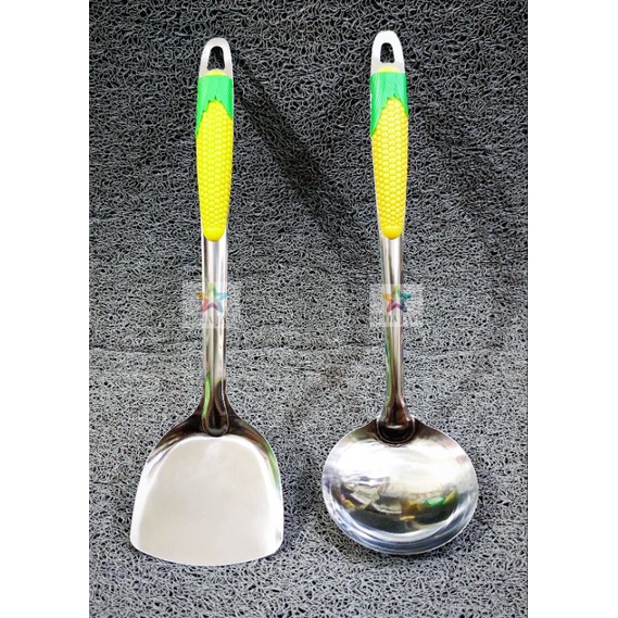 Jual SODET & SENDOK SOUP STAINLESS STEEL KUALITAS TEBAL GAGANG JAGUNG ...