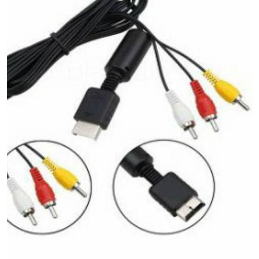 Jual KABEL RCA AV PS2 Standard | Shopee Indonesia