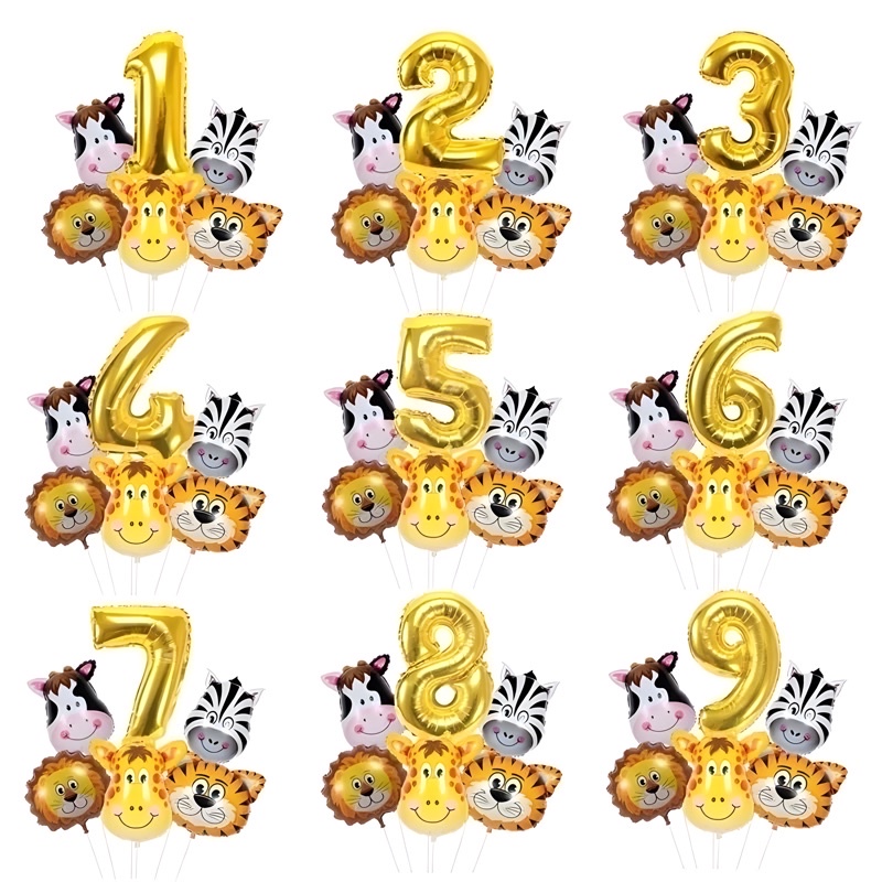 Jual PAKET BALON ANGKA HEWAN / ANIMAL | Shopee Indonesia