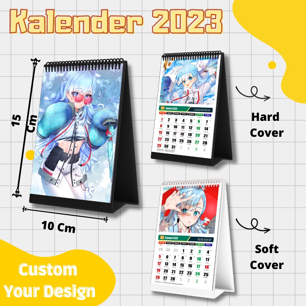 Jual Calendar / kalender meja 2025 Anime Vtuber Hololive Kobo ...
