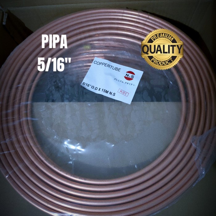 Jual PIPA TEMBAGA 5/16 NS 1 ROL 15M | Shopee Indonesia