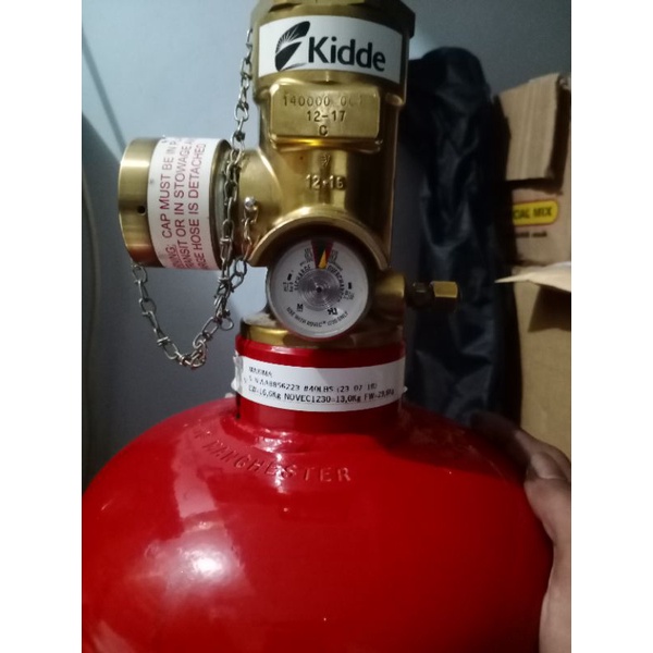Jual tabung fire suppresion KIDDE 40 lbs, isi NOVEC 1230, berat isi 13 ...
