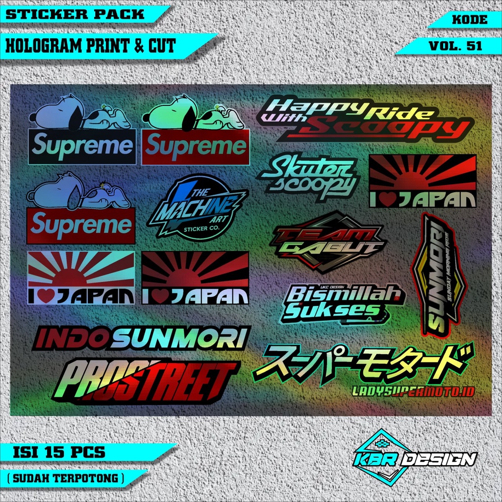 Jual STIKER PACK / STIKER MOTOR / STICKER / STICKER PACK DISTRO VOL 51 ...