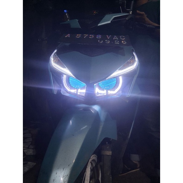 Jual Reflektor Custom BiLED Vario 150 dan 125 OLD | Shopee Indonesia