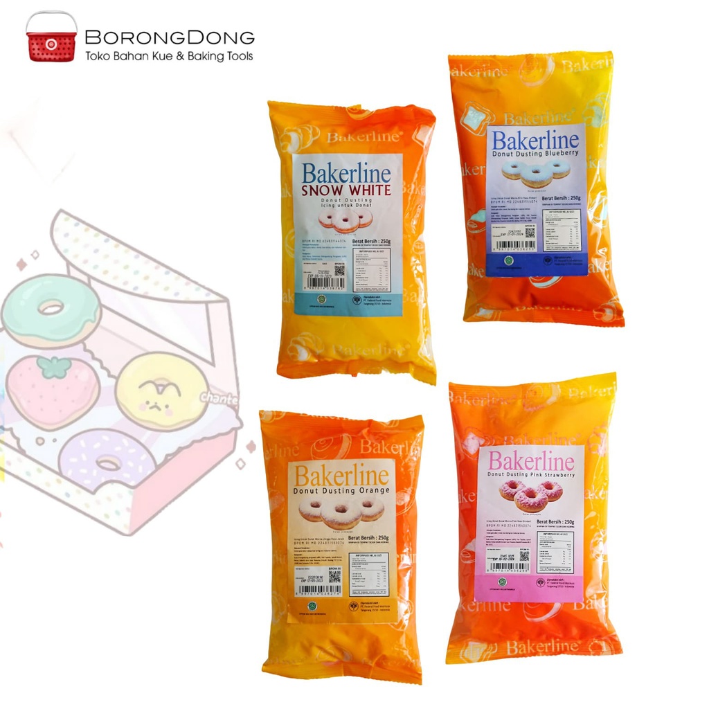 Jual Bakerline Dusting Donat 250g/ Gula Donat / Gula Dingin Warna ...