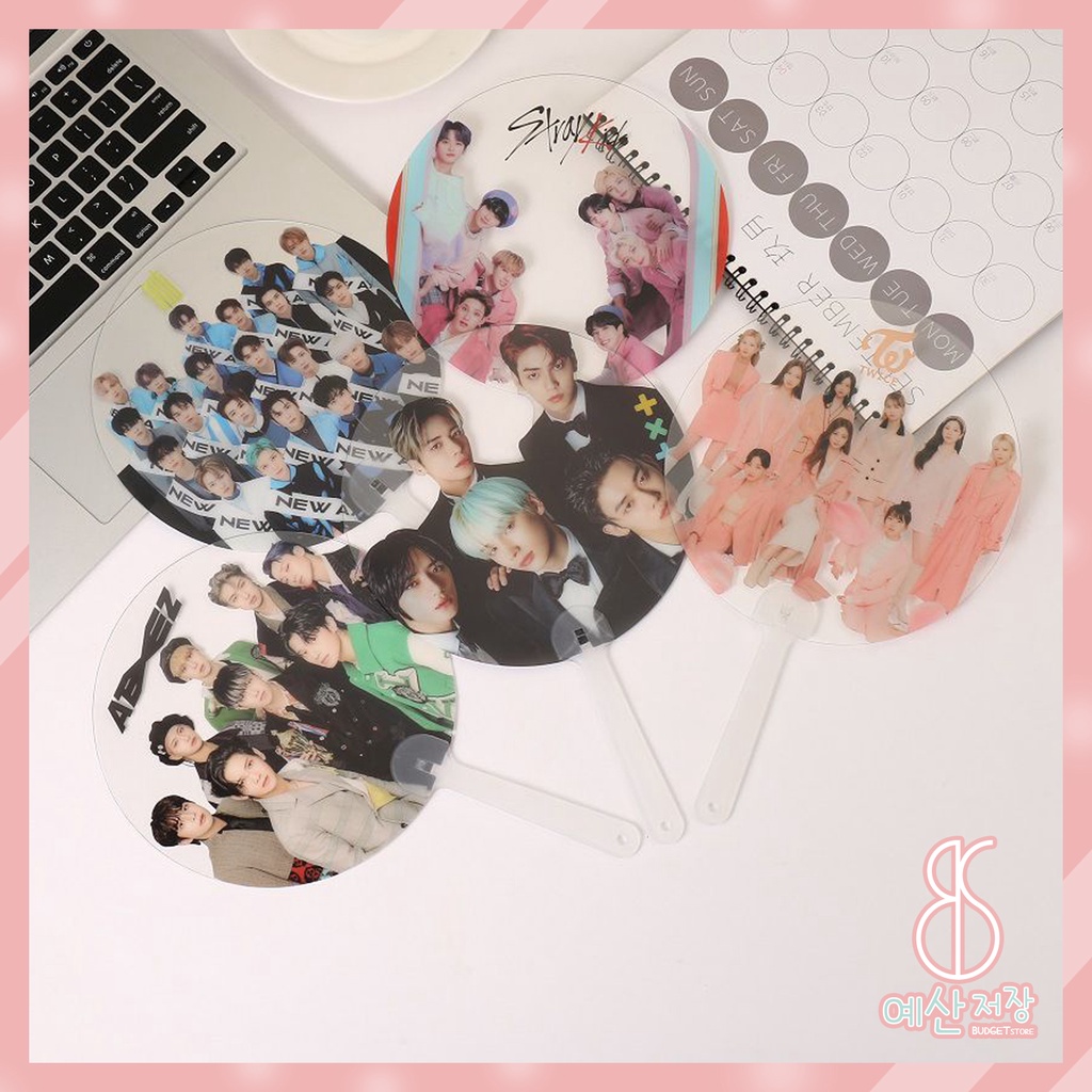 Jual [BS] BISA COD KP0P BTS BT2I Transparant Kipas Tangan PVC Hand Fan ...