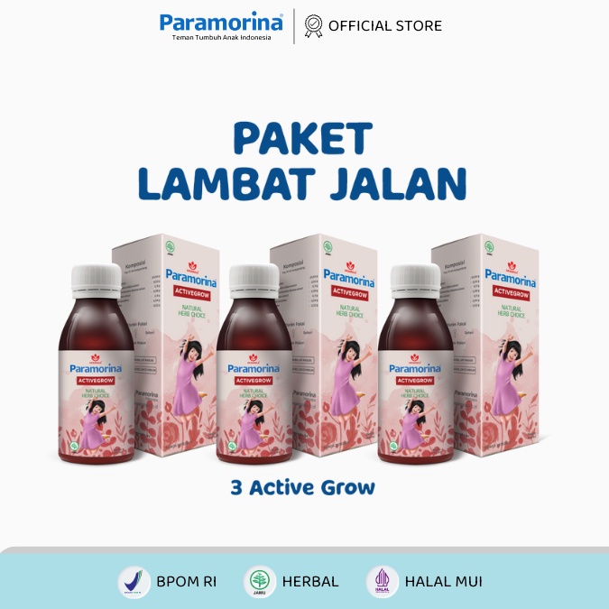 Jual PARAMORINA - 3 Botol Activegrow - Menstimulus Lancar Jalan ...