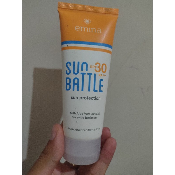 Jual Emina Sun Battle spf 30 (preloved) | Shopee Indonesia