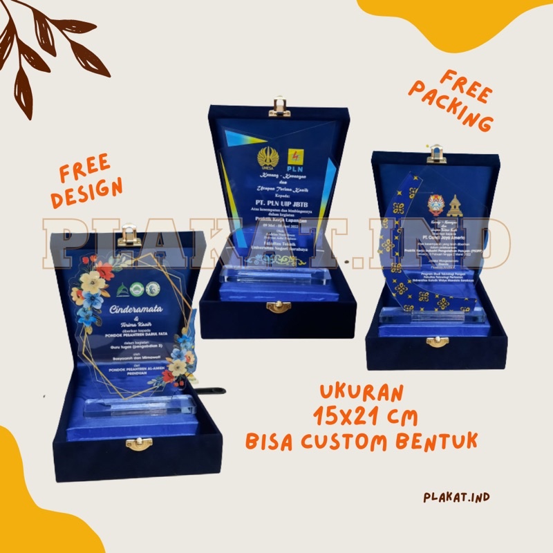 Jual (PLAKAT CUSTOM SEHARI JADI) PLAKAT AKRILIK CINDERAMATA FREE DESIGN ...