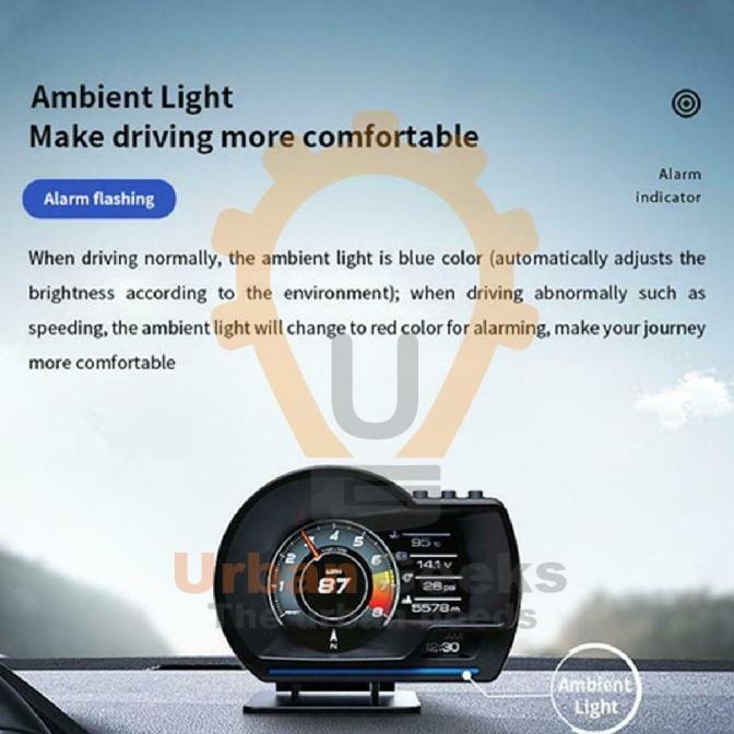 Jual Hud P6 Display Car Windshield Speedometer Projector System ...