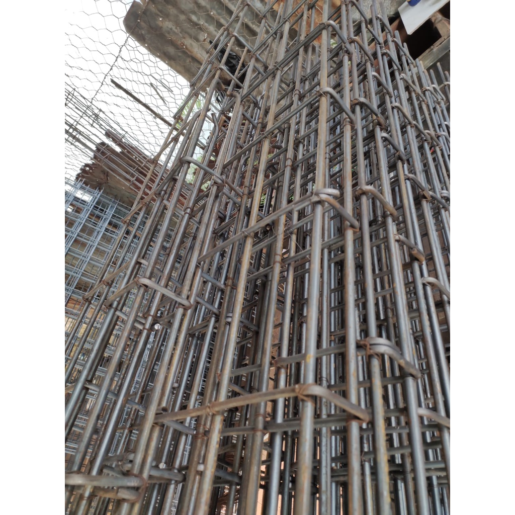 Jual Rangka Besi / Rangka Beton / Besi kolom 10mm SNI 6 Jalur | Shopee ...
