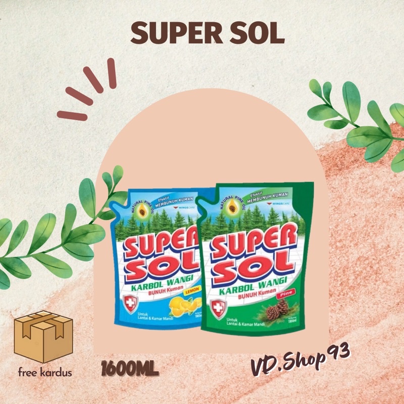 Jual SUPER SOL KARBOL WANGI JUMBO 1800ML | Shopee Indonesia