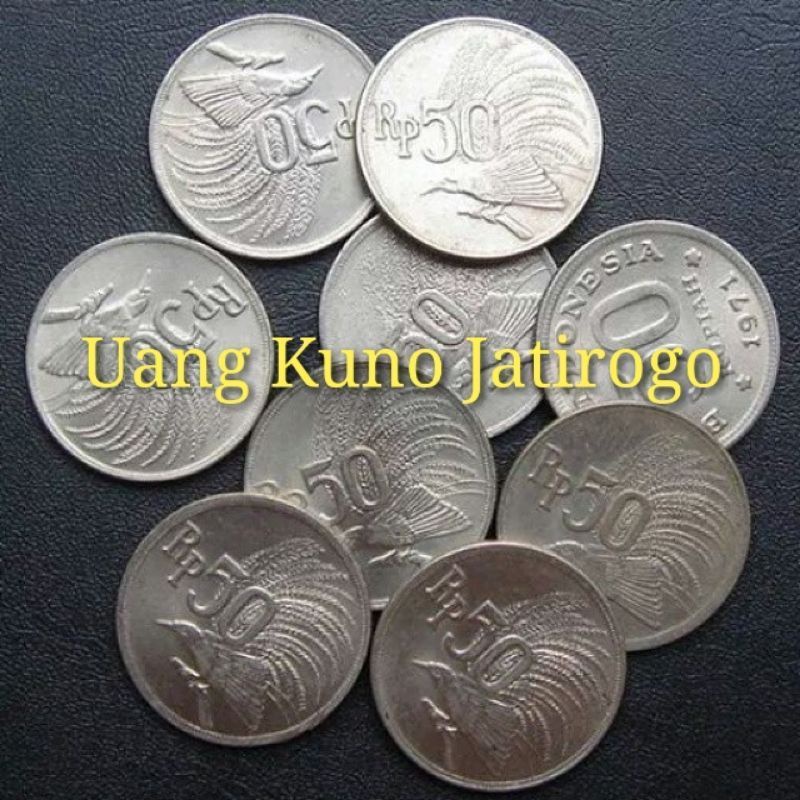 Jual Uang Kuno Koin 50 Rupiah Burung Cendrawasih Tahun 1971 | Shopee Indonesia