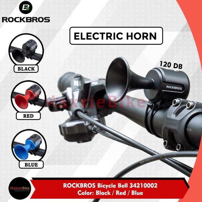 Jual ROCKBROS 34210002 Bel Elektronik Klakson Sepeda 120DB Bicycle Horn ...