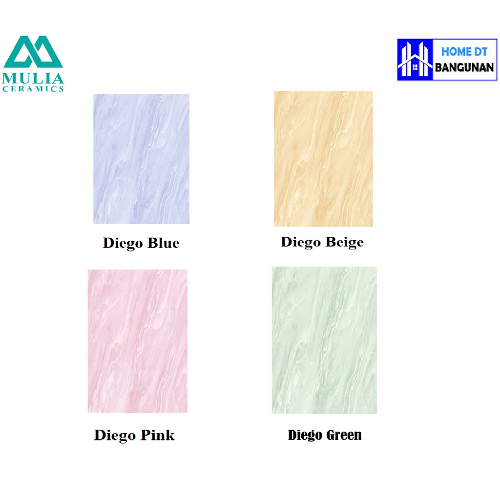 Jual Keramik Dinding glossy 20x25 DIEGO Mulia | Shopee Indonesia
