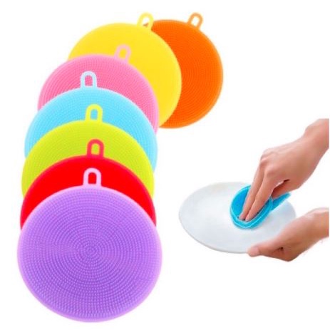 Jual Spons Pencuci Piring Spons Busah Dan Spons Silicon Bulat l Spon ...