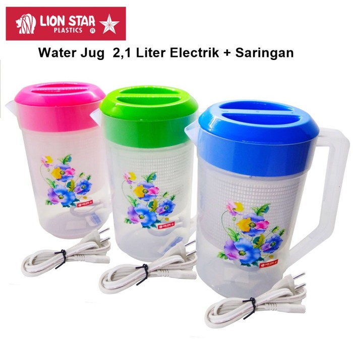 Jual Lion Star K-3 Water Jug 2,1 L + Saringan / Teko Ceret Air Listrik | Shopee Indonesia