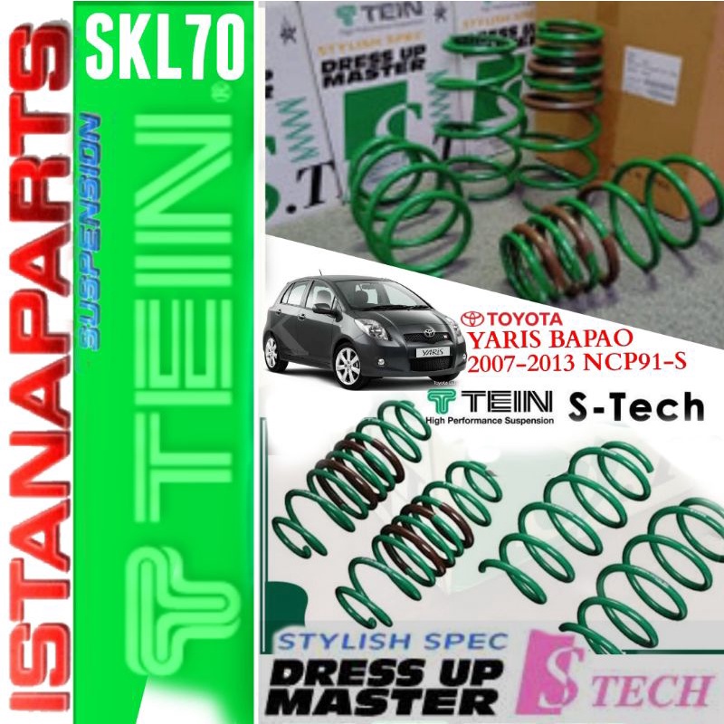 Jual Lowering Kit / Per Ceper Set Toyota Yaris Bapao 2006-2013 Merk Tein S-Tech S tech Original ...