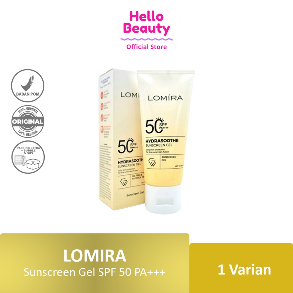 Jual LOMIRA - Sunscreen Gel SPF 50 PA+++ 50ML | Shopee Indonesia