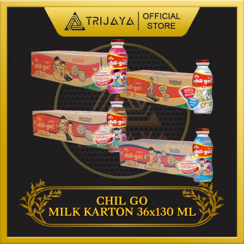 Jual CHIL GO MILK KARTON / CHILGO MILK BOTOL DUS ( ISI 36 X 130 ML ...