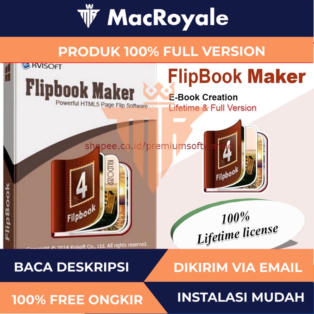Jual Kvisoft FlipBook Maker Pro Lifetime - Buat E-Book dan Katalog Digital Interaktif dengan ...