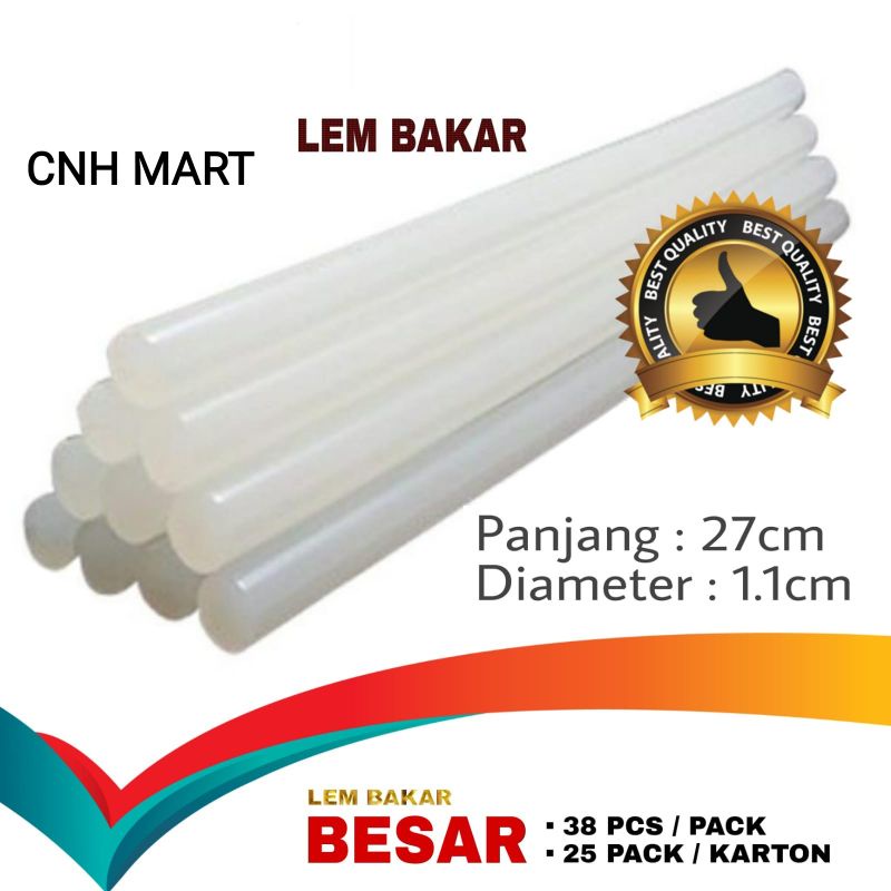 Jual (10 )PCS Isi lem bakar besar 27 x 0.7 cm besar / Lem Bakar ABC ...