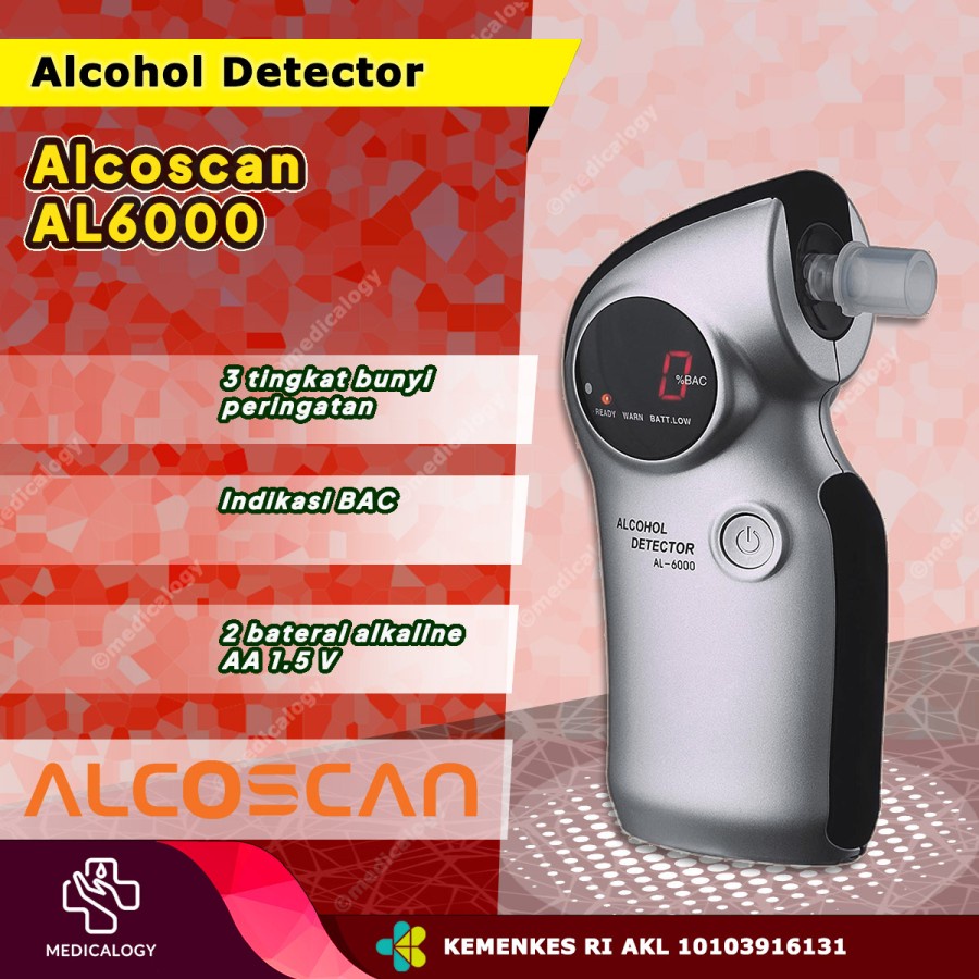 Jual Alcoscan AL600 AL 6000 Breathalyzer Alat Cek Alkohol Pernapasan ...
