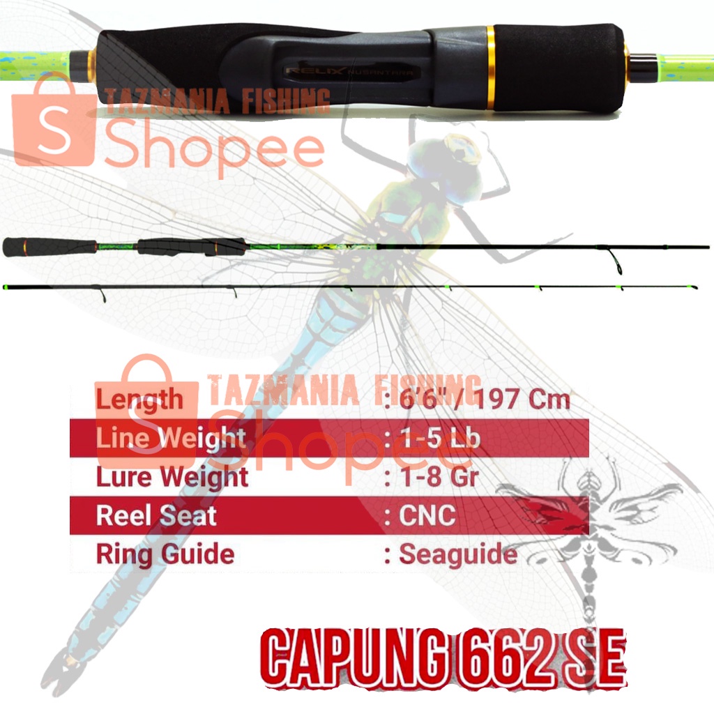 Jual Joran Capung GEN 2 Capung SE 662 Joran UL Joran Relix Nusantara ...