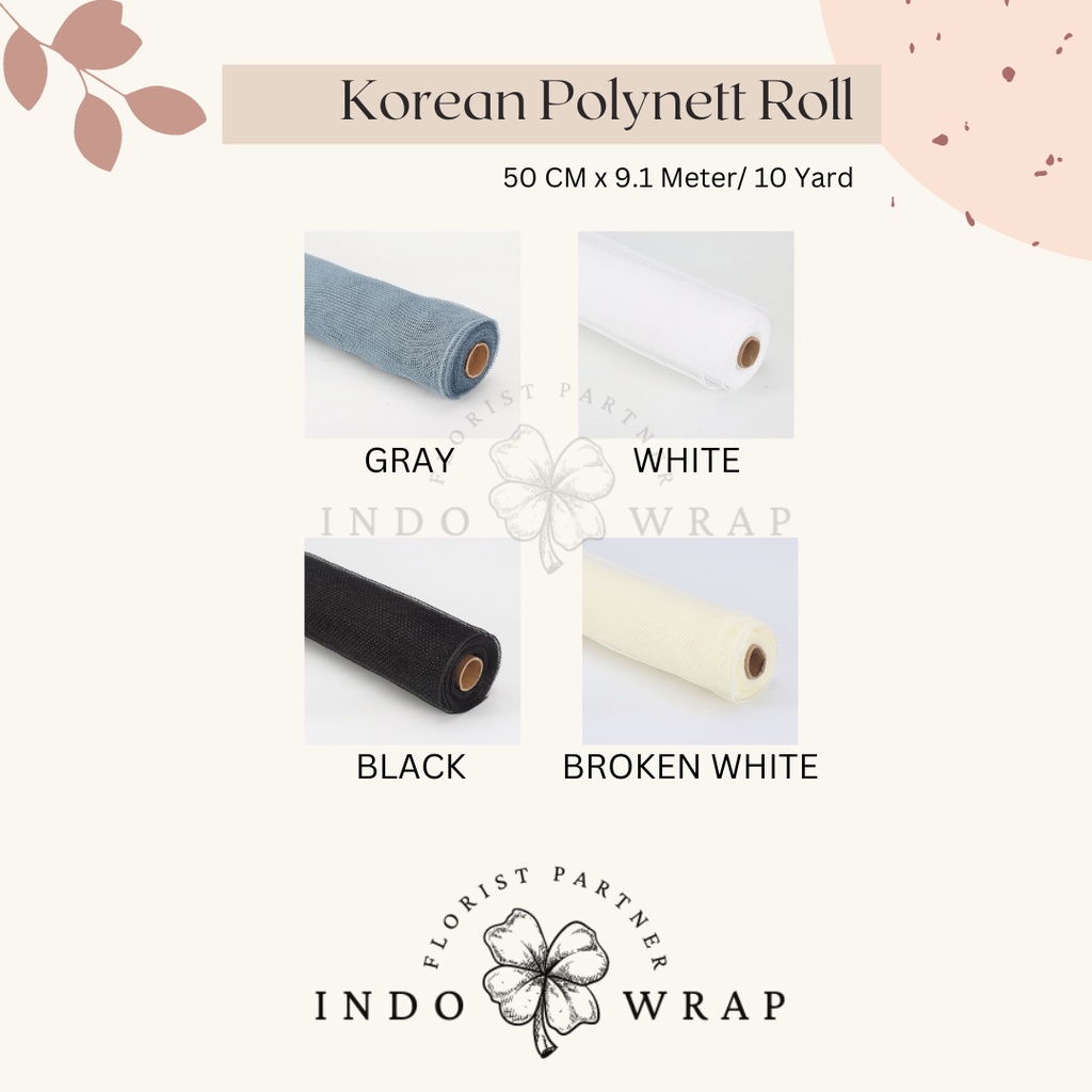 Jual KOREAN POLYNET ROLL FLOWER WRAPPING | Shopee Indonesia