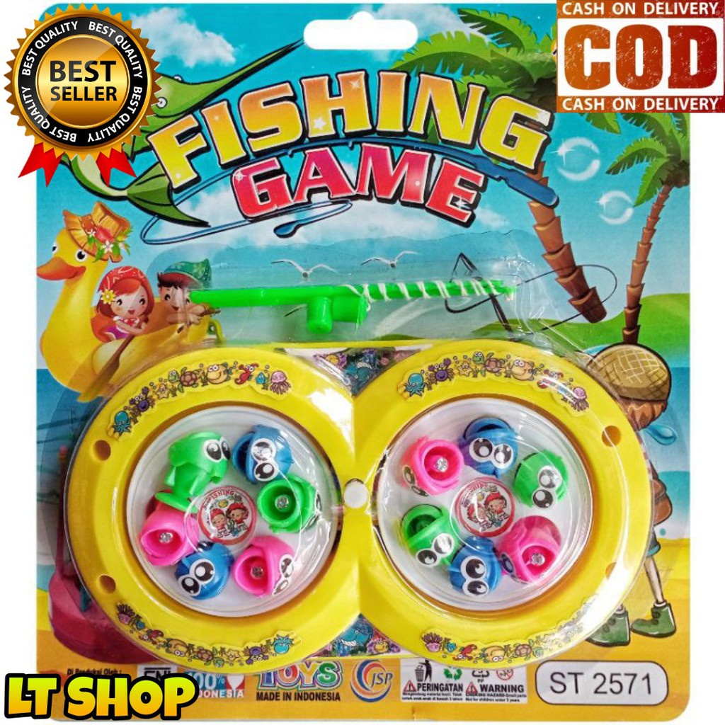 Jual Mainan Anak Pancingan Magnet Pancing Putar Fishing Game / Mancing ...