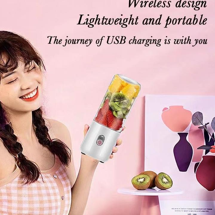 Jual Mini Juicer Blender Portable 400ML Kaca Isi Ulang USB Juice Cup Ekstraktor Jus Listrik ...