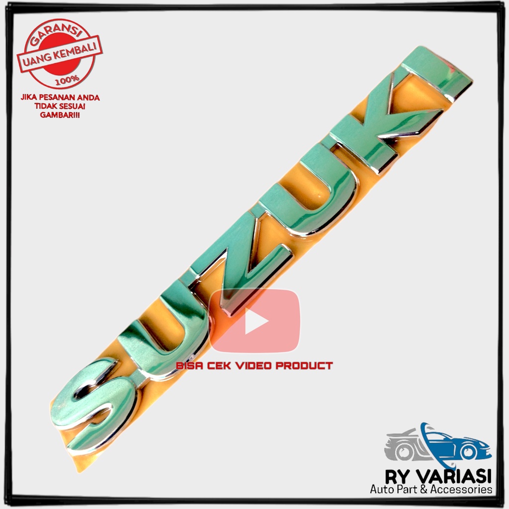Jual Emblem SUZUKI original logo merk tulisan suzuki | Shopee Indonesia