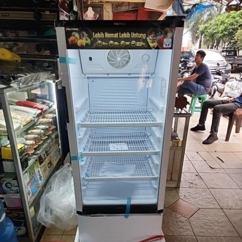 Jual KULKAS SHOWCASE PENDINGIN POLYTRON 3 RAK SCN 140 | Shopee Indonesia