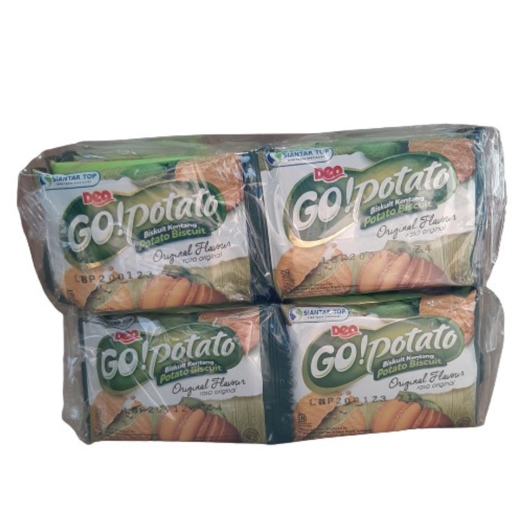 Jual Siantar Top Go Potato Biscuit Kentang Original isi 20pcs | Shopee ...