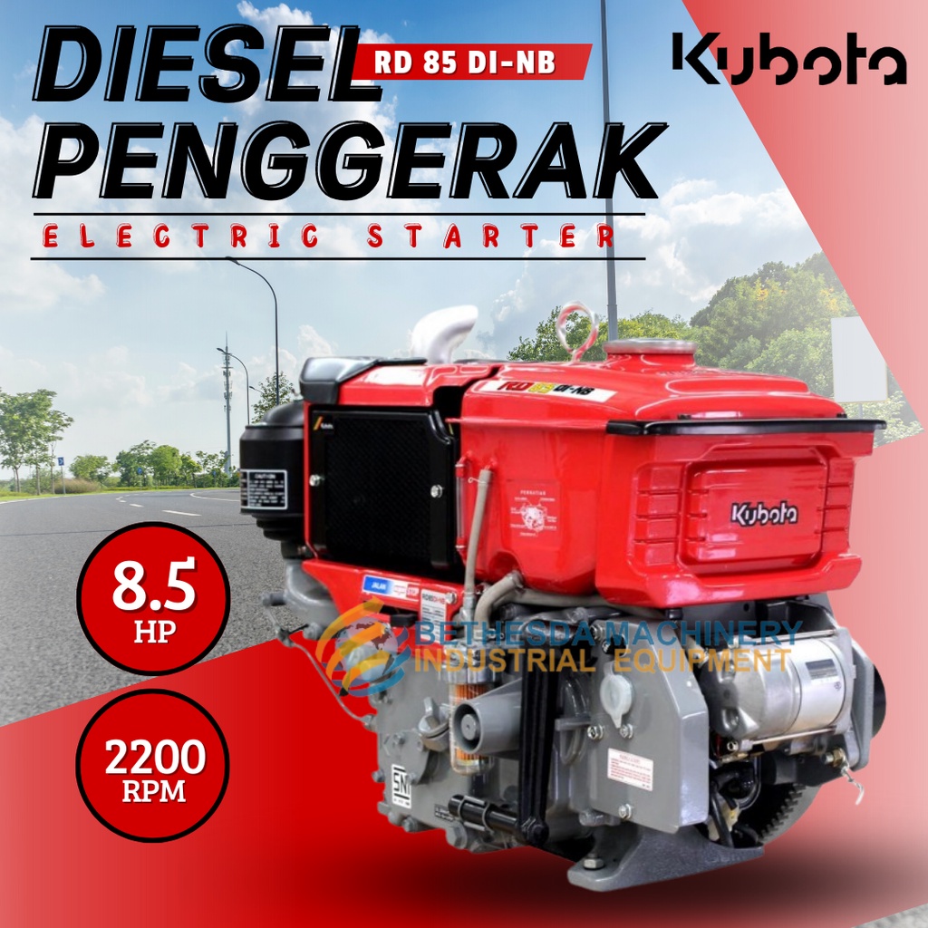 Jual Penggerak Mesin Diesel Kubota 8.5HP RD 85 DI-NB Starter electric | Shopee Indonesia