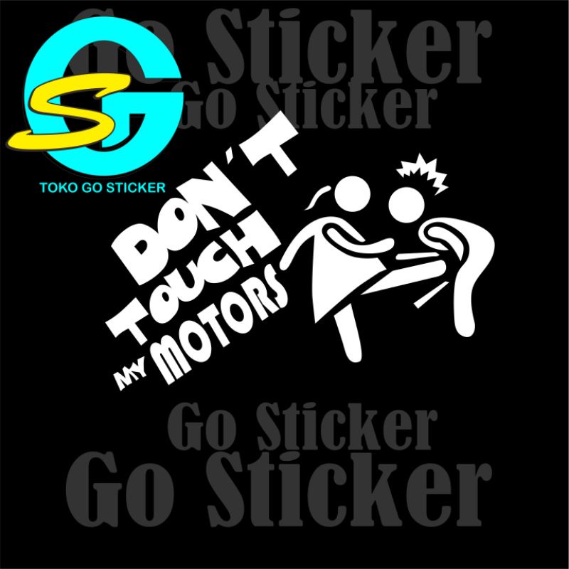 Jual sticker jangan sentuh motorku, sticker lucu | Shopee Indonesia