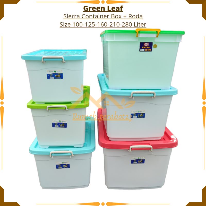 Jual GREEN LEAF Container Box Dengan Roda Ukuran 100 125 160 210 280 ...