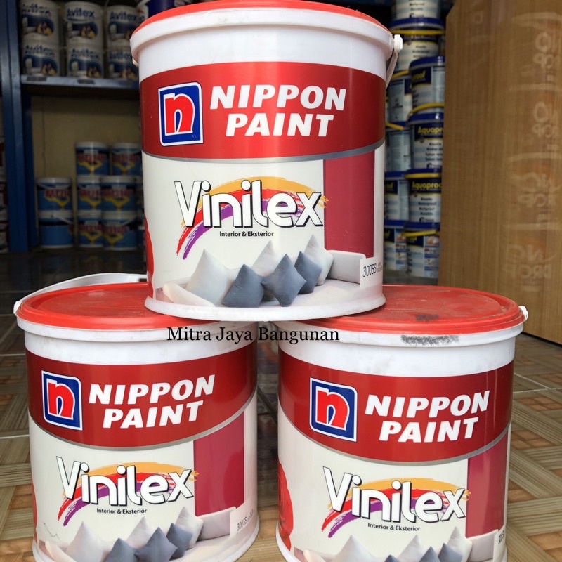 Jual CAT TEMBOK VINILEX 5kg NIPPON PAINT INTERIOR / EXTERIOR CAT TEMBOK PUTIH | Shopee Indonesia