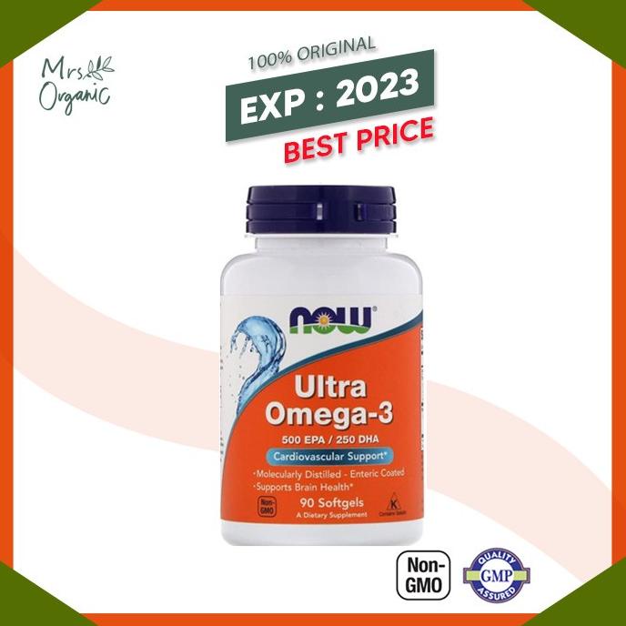 Jual NOW Ultra Omega-3 500 EPA / 250 DHA 90 Sgels - fish oil minyak ikan | Shopee Indonesia